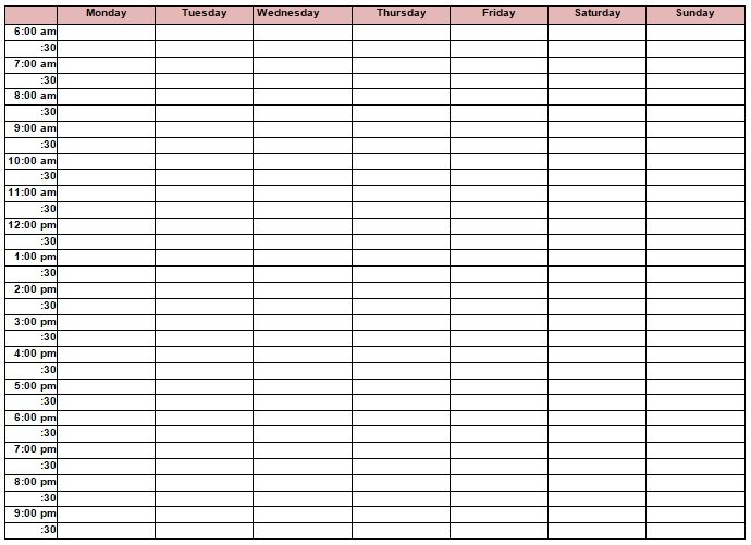 Free School Schedule Template 13 Download Daily Weekly And Monthly Free School Schedule Template 13 Download Daily Weekly And Monthly