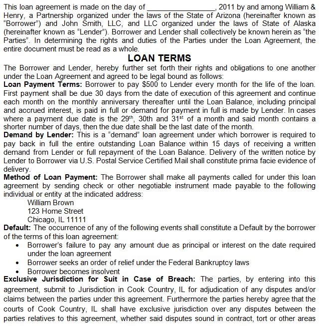 17+ Free Printable Loan Agreement Templates & Forms [Word, PDF] - Excel TMP